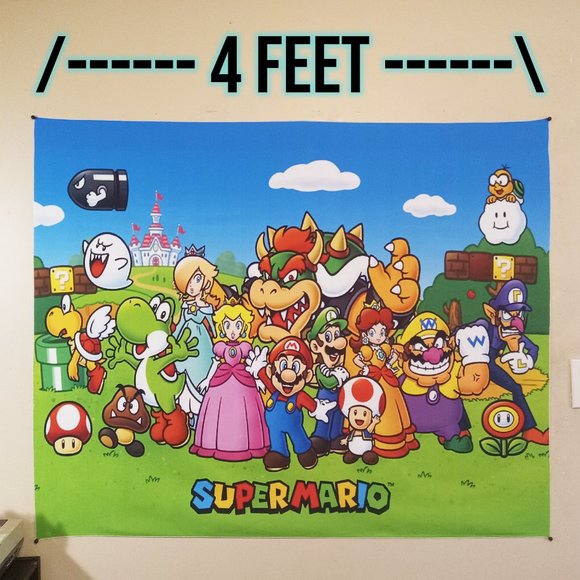 Custom Pixel Creations | Video Games & Consoles | Mario Gang Banner ...